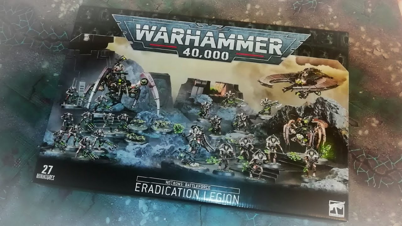 Necron Battleforce Eradication Legion Unboxing - YouTube