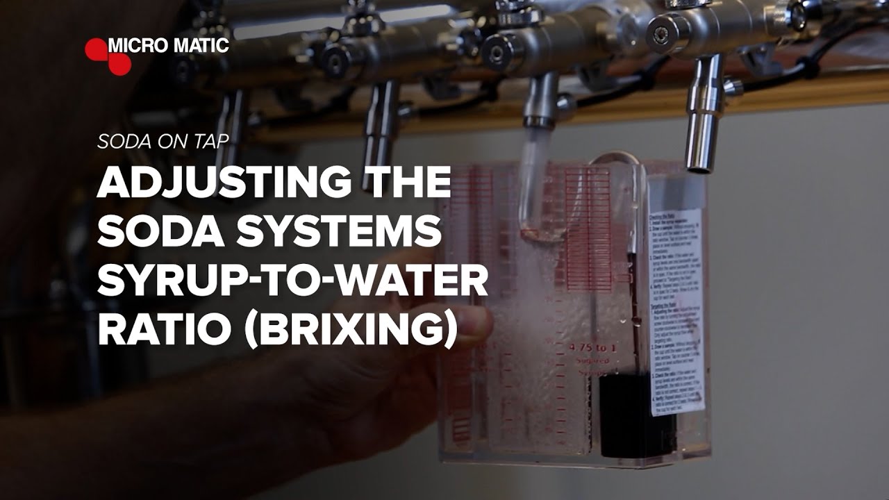 How to BRIX (water-to-syrup ratio) your Soda on Tap system - YouTube