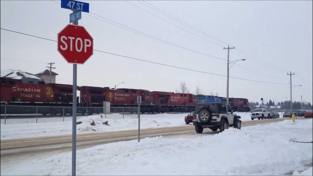Overpowered GE Style!!!!! 5 Unit CP 9543 South W/ CEFX Unit @ Leduc AB 28JAN13 AC4400CW 9543 ...