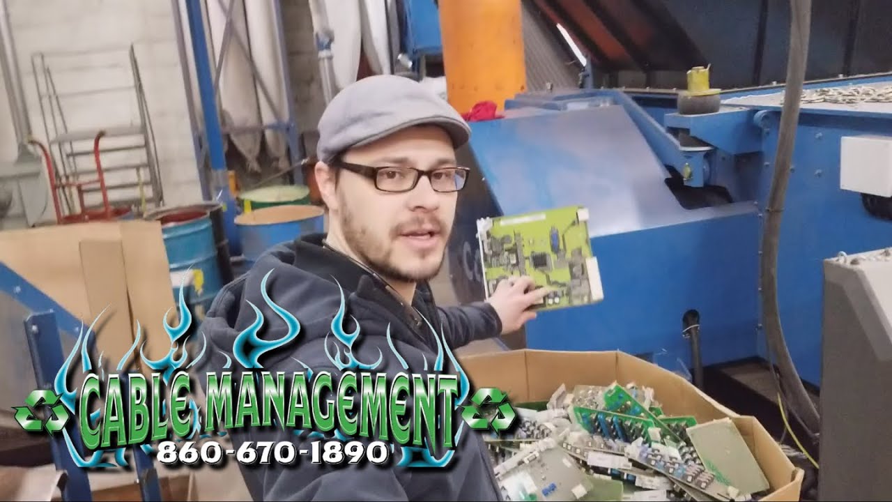 CM E-Scrap Shredding - YouTube