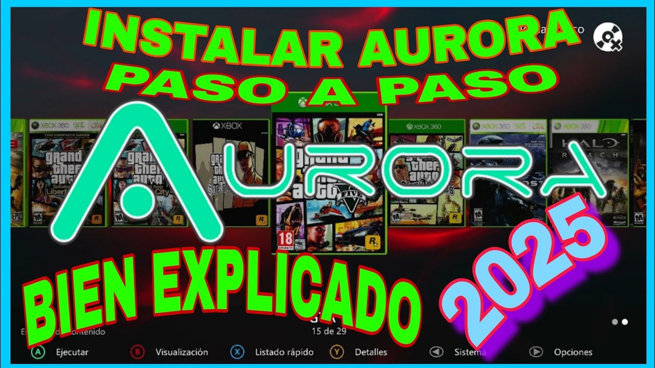 instalación de AURORA "ENERO 2025" XBOX 360 (BIEN EXPLICADO paso a paso) - YouTube