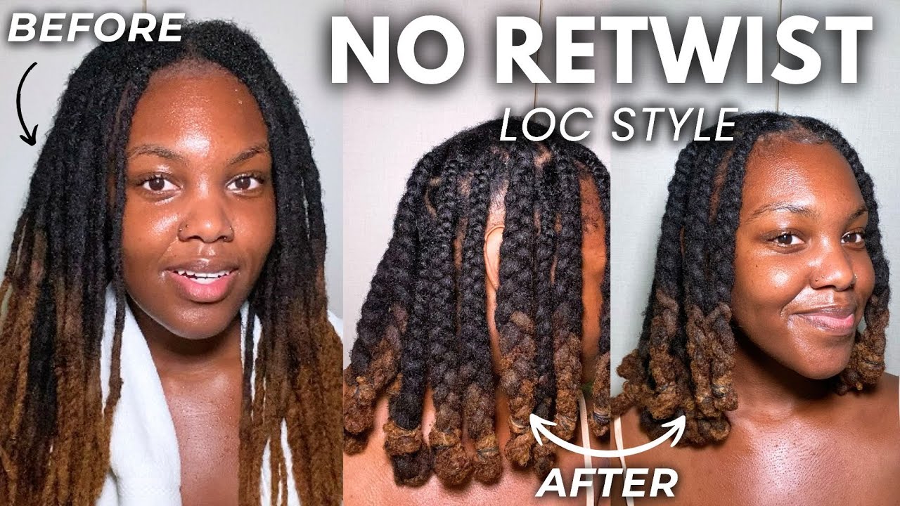 Loc Braids Tutorial | NO RETWIST NEEDED! - YouTube