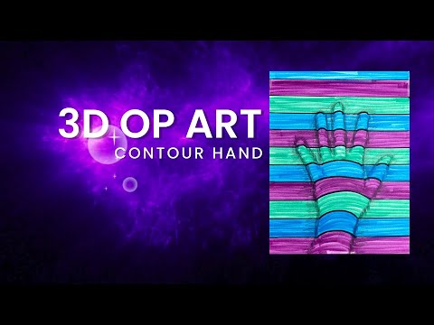 3D Op Art Contour Hand - YouTube