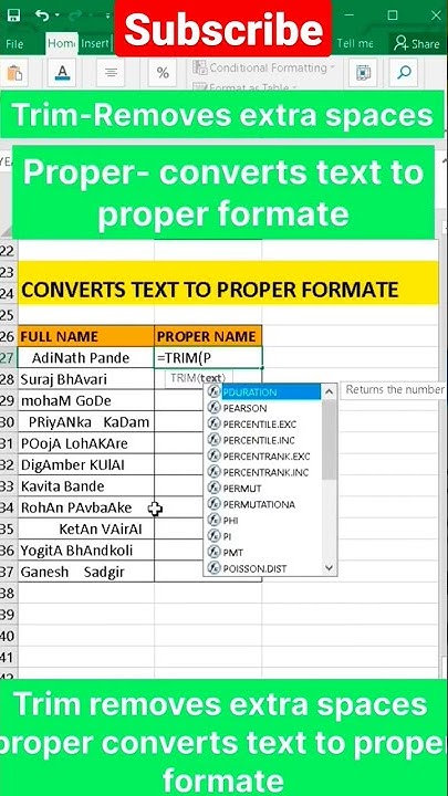 Convert text into proper text in excel shorts excel datascience database dataanalytics720P HD ...