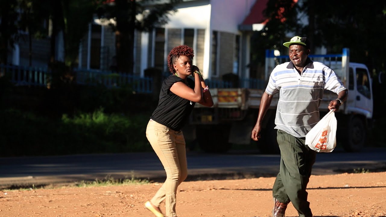 Mad Lady Chasing People - YouTube