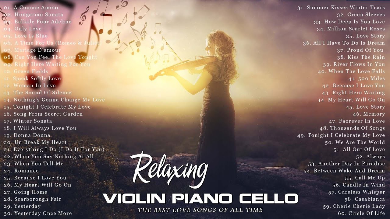 Beautiful Relaxing Music - Romantic Music with Piano, Cello & Violin ...