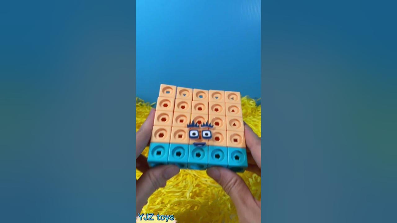 Making Numberblock L shape and 1-100 Squares from MathLink Cubes ASMR ...