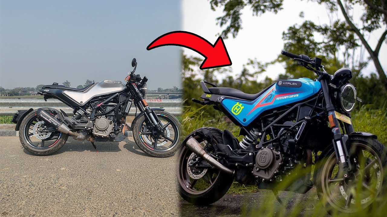 Vitpilen 250 Modified 😍 Full Modified Stickers 💥 - YouTube