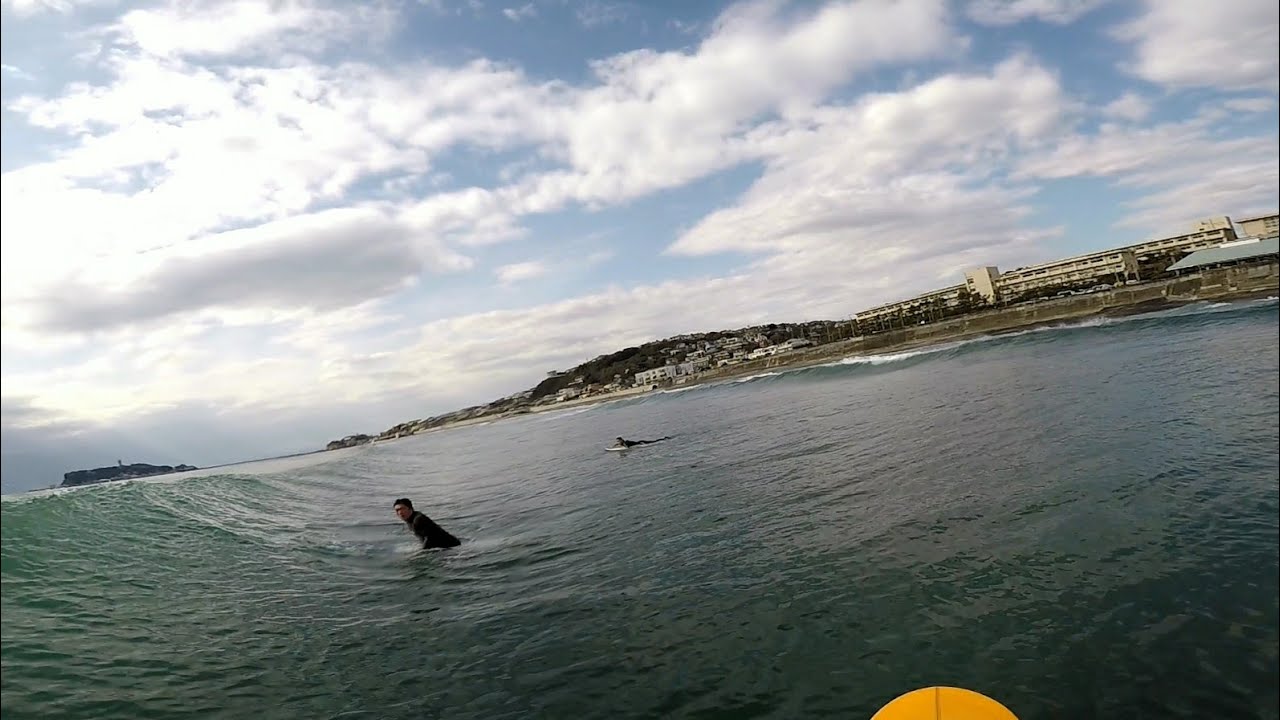 【GoPro longboard surf】サーフィン_20190221_湘南_七里ヶ浜 - YouTube