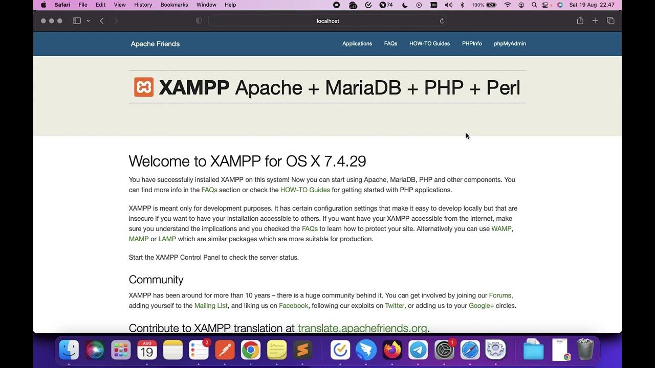 Cara mengecek versi php di xampp - YouTube