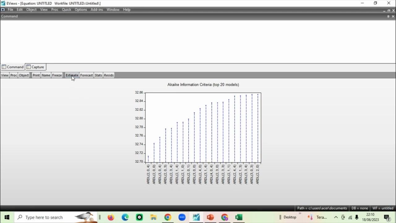 Tutorial ARDL Dengan Data Time Series Menggunakan Eviews - YouTube