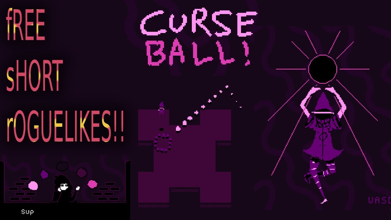 Free Short Roguelikes: Curseball - YouTube