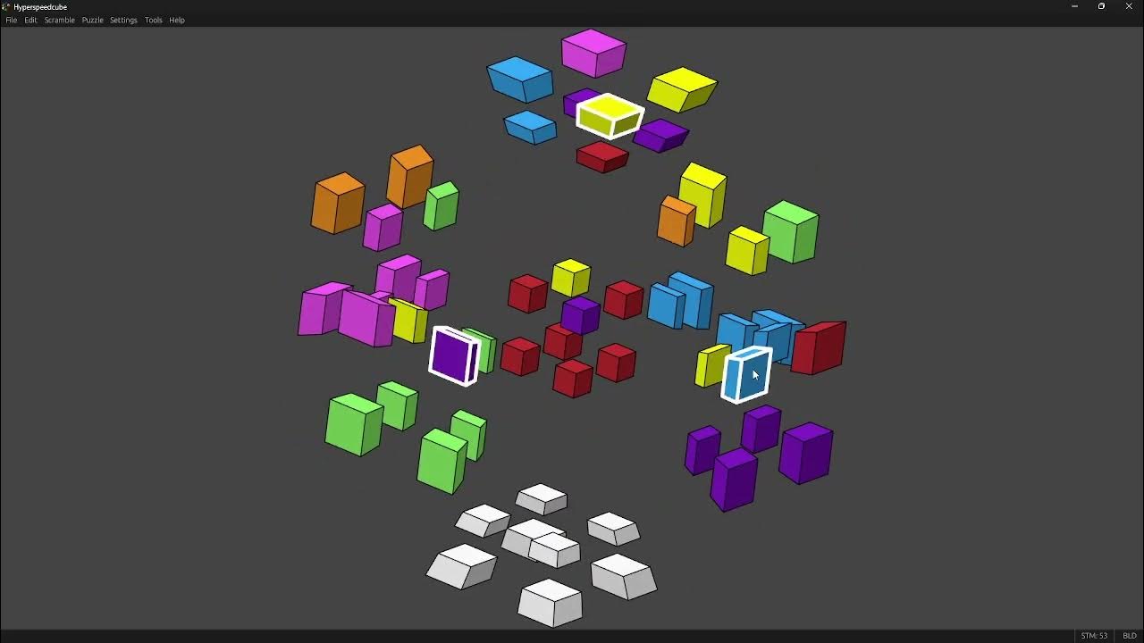 Magic Cube 4d 2x2x2x2 solve #2 - YouTube
