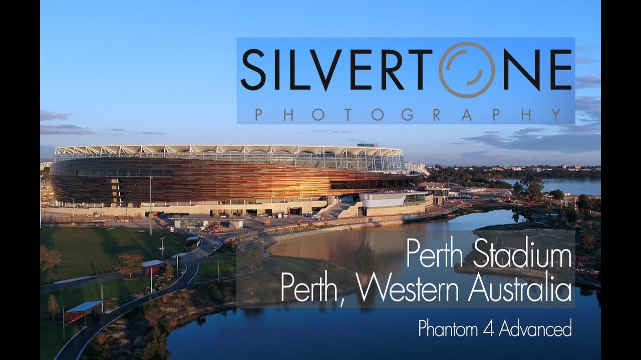 Perth Stadium Western Australia with Phantom 4 Pro Advanced - YouTube