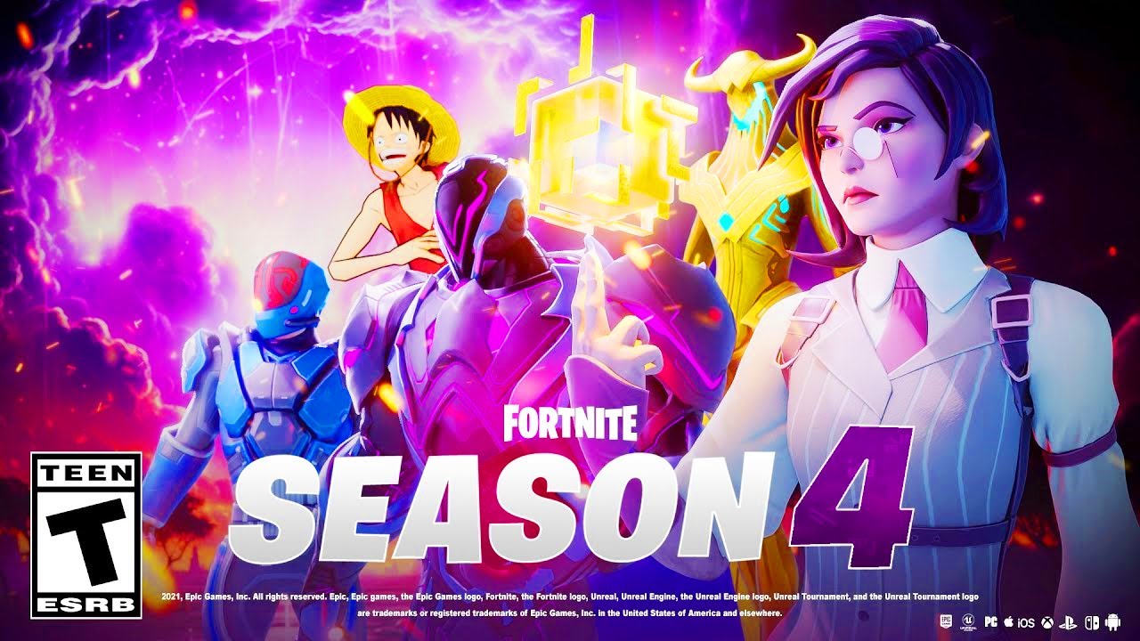 FORTNITE TEMPORADA 4 CAPITULO 4 !! (Skins, Colaboraciones, Mapa, Jefes ...