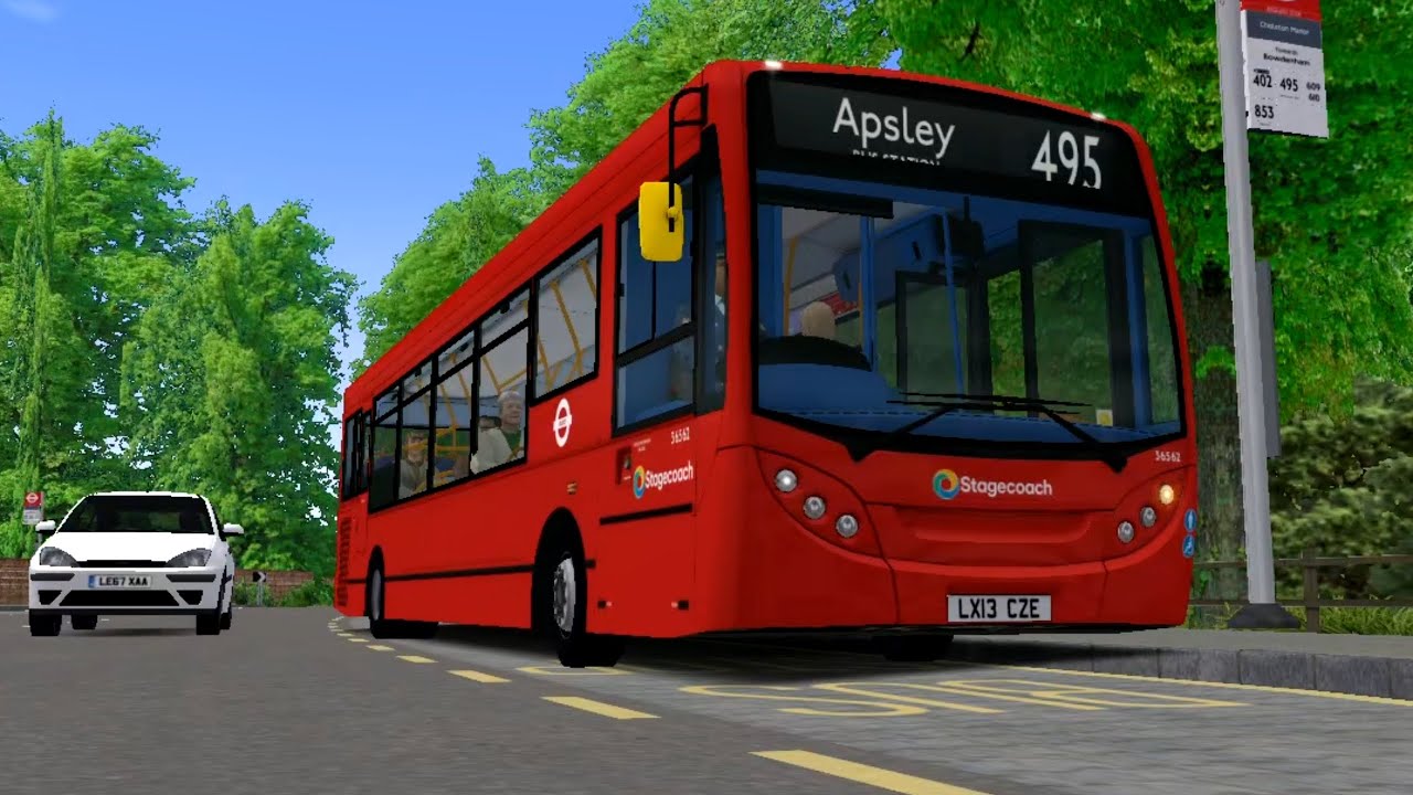 Omsi 2, Bowedahmn V5, Route 495: Wotton Asda - Aspley Bus Station - YouTube