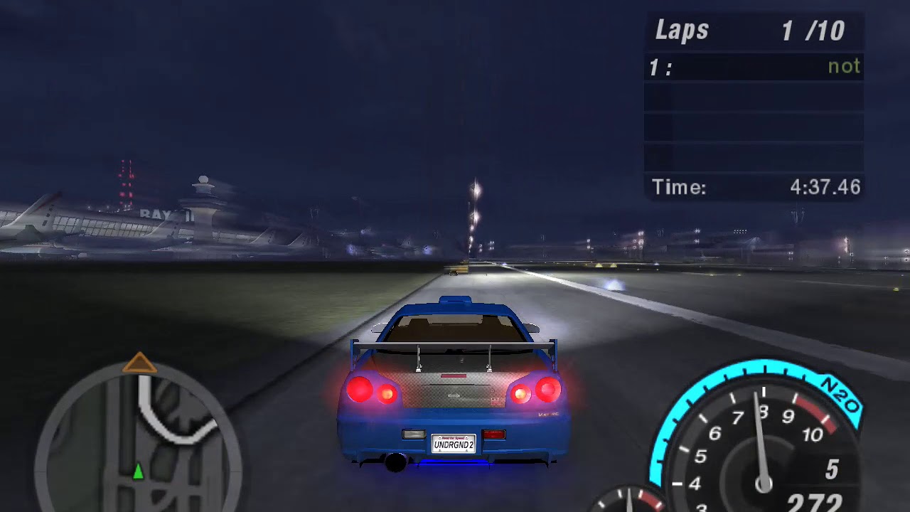 NFSU2 Nissan Skyline GTR R34 Top Speed 390+ - YouTube