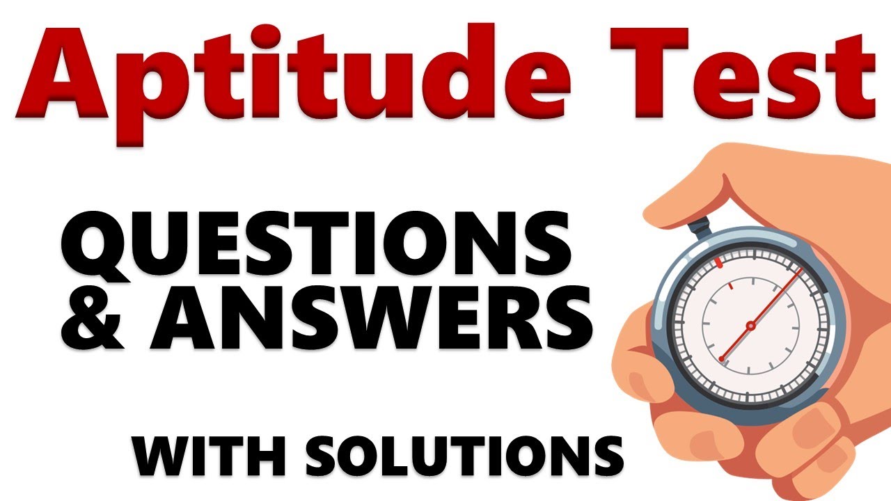 Advanced Aptitude Test: Questions and Answers - YouTube