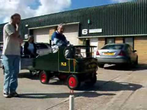 Super Sentinel 4" scale ride on live steam model - YouTube