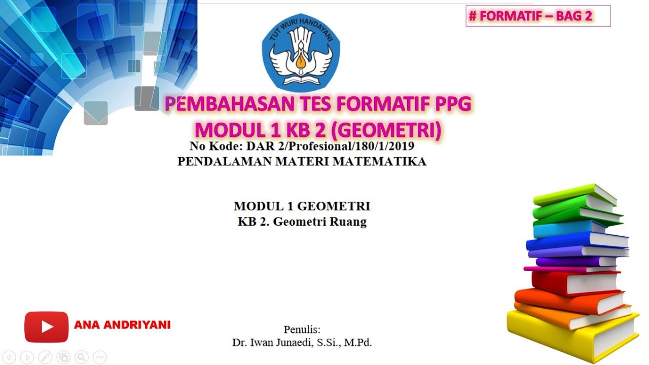 Pembahasan Formatif PPG Modul 1 KB 2 - YouTube