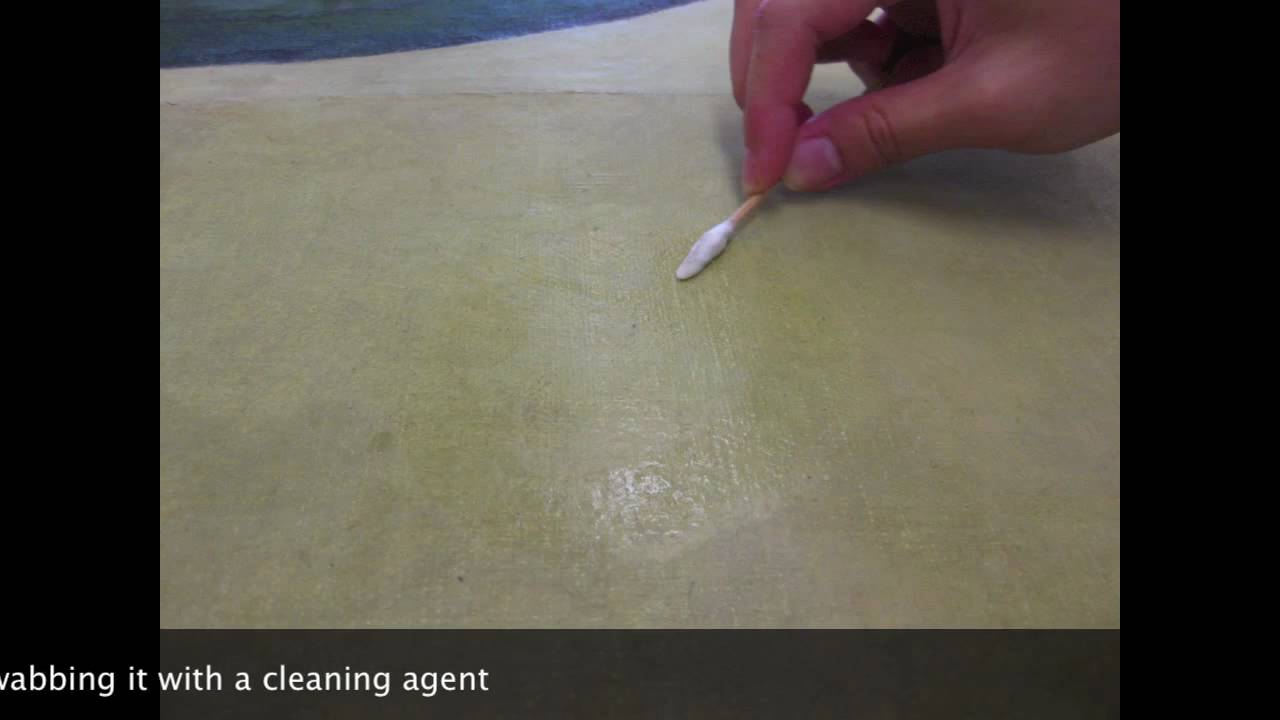 Painting Conservation: Behind the Scenes - Surface Cleaning (7 of 7 ...