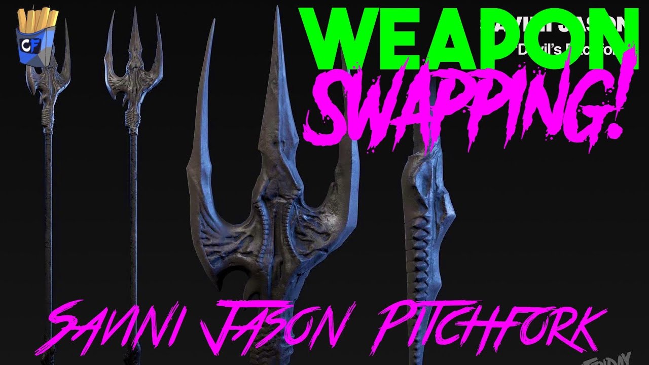 Weapon Swapping With Savini Jason’s PITCHFORK!! | Friday the 13th: The ...