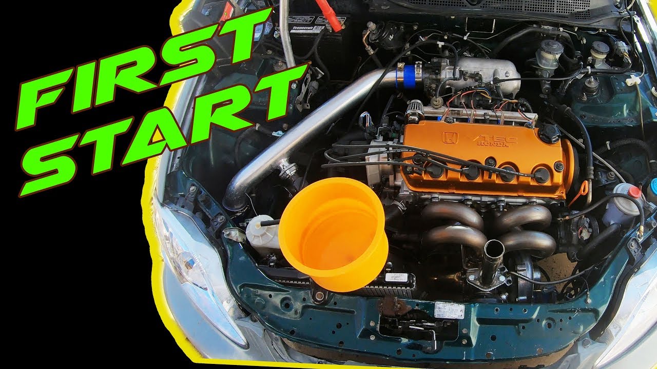 Turbo Civic First Start After Rebuild (Turbo D16Y8)! | TunerThings ...