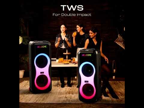 Boat New Launch PartyPal 600 Party Speaker, Signature Sound, Dynamic Pixels, Animated Text Display