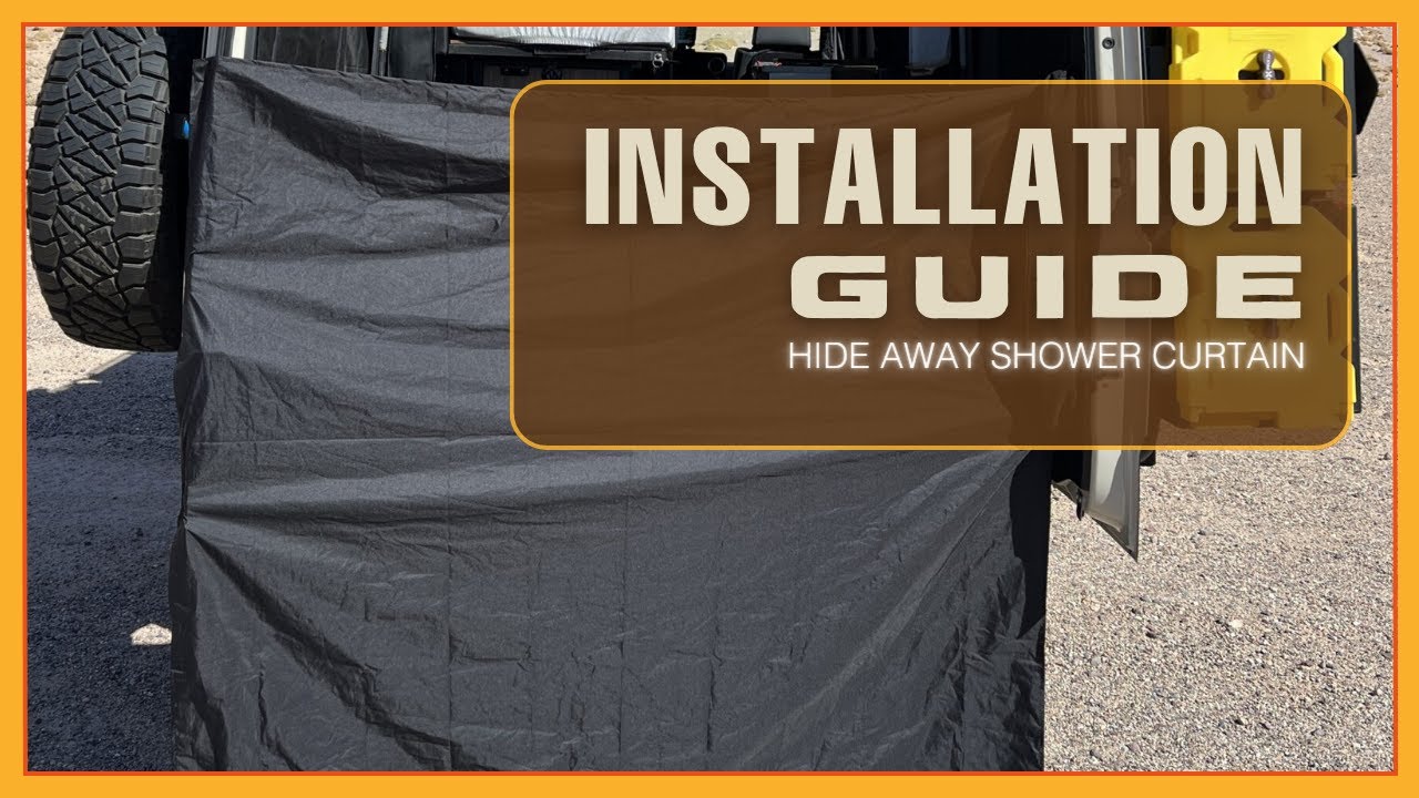INSTALLATION GUIDE || Hide-A-Way Shower Curtain - YouTube