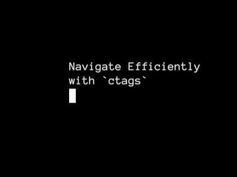 Navigate Efficiently with ctags in Vim - YouTube