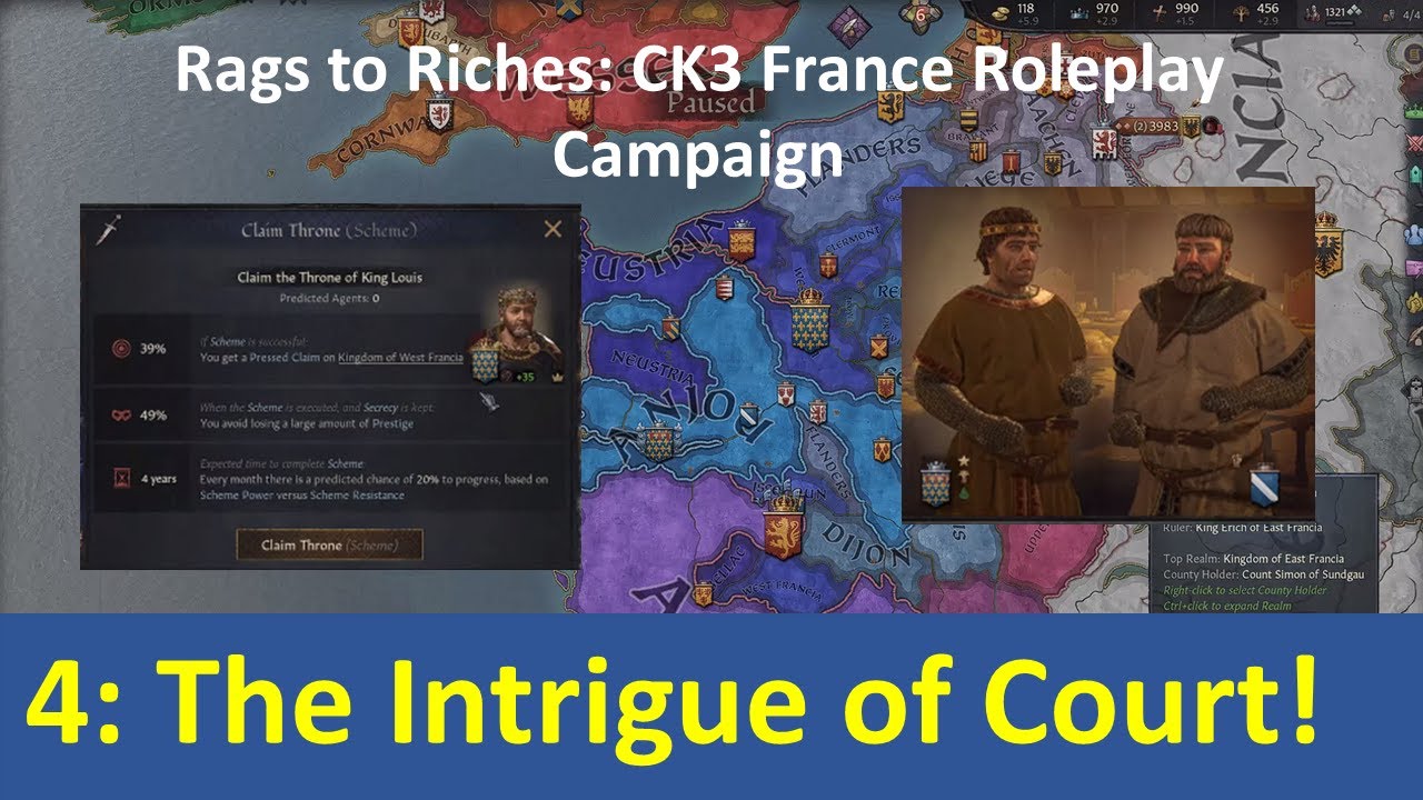 4: THE INTRIGUE OF COURT, Rags to Riches CK3 France Roleplay Campaign ...