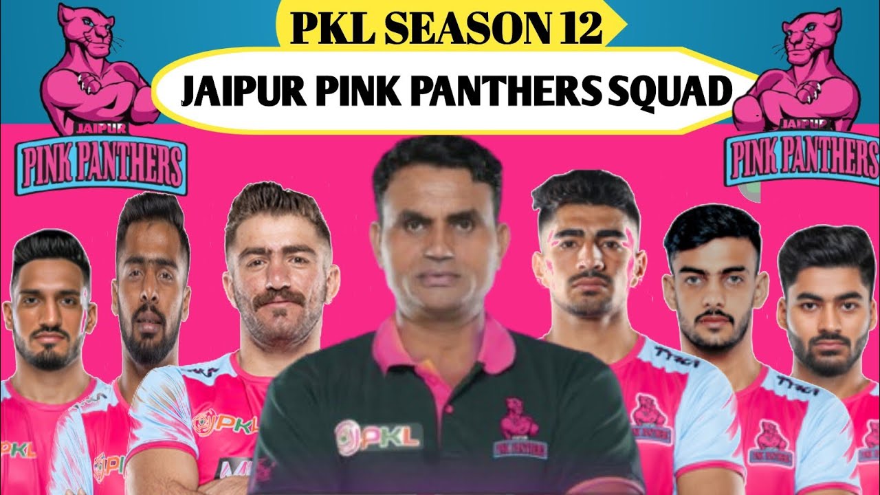 Jaipur pink panthers season 12 squad for pkl | Jpp Full squad for pro ...