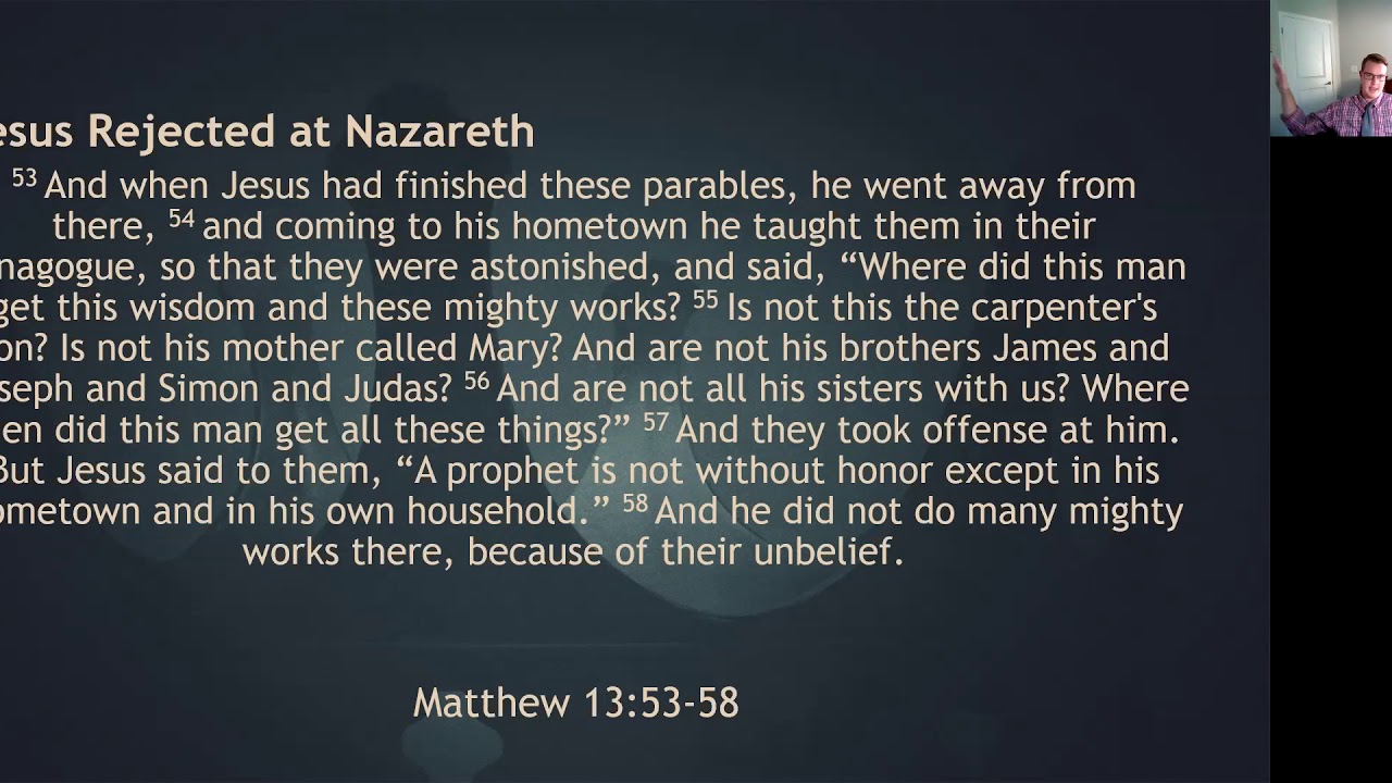 Matthew 13:47-58 Bible Class - YouTube