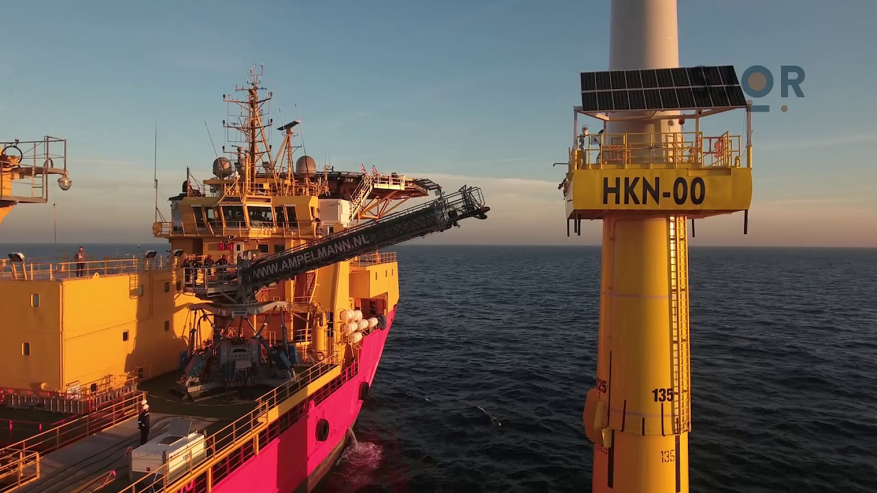 SJOR project: Installation DOT wind turbine - YouTube