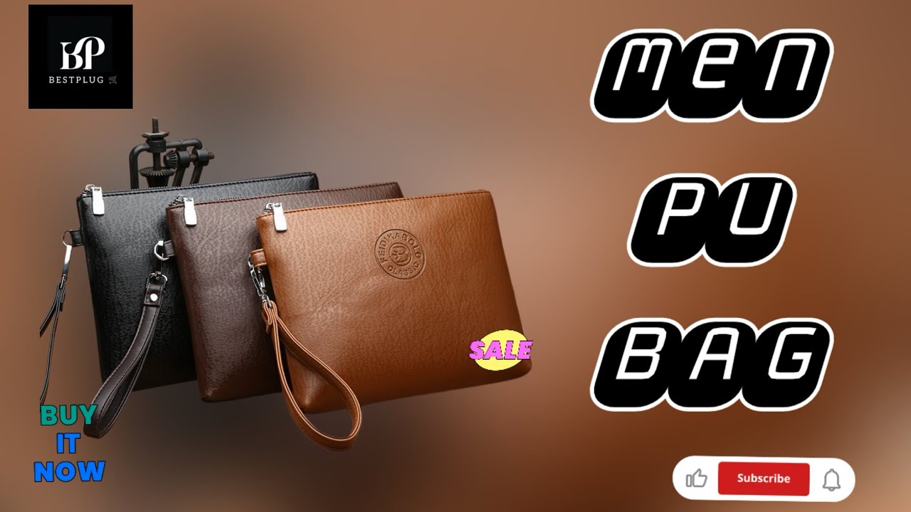 Upgrade Your Style with This Elegant Men’s PU Bag!” - YouTube