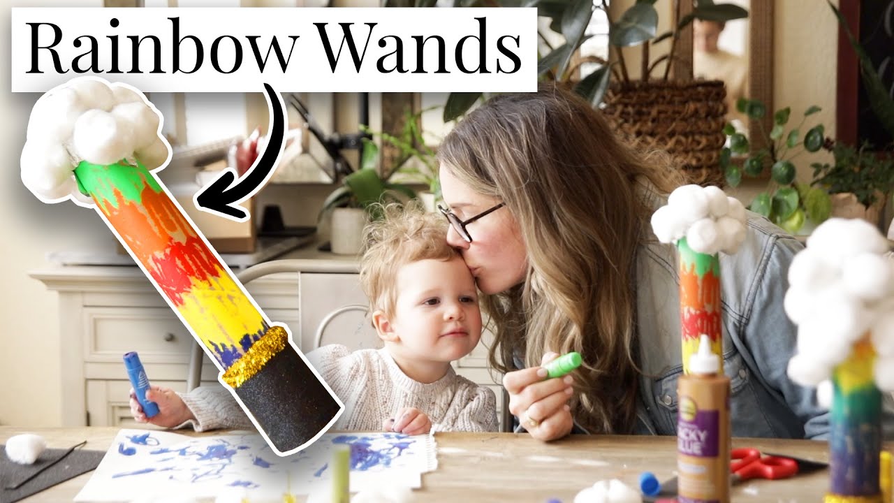 How to Create Rainbow Shaker Wands - YouTube