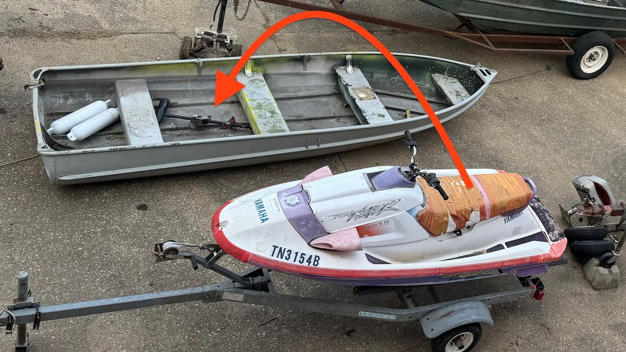 Jet Jon Boat #jetjon #boat #jetboat #crankmyjon #waverunner #partone