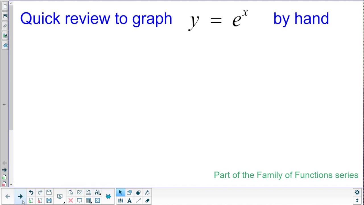 Quick graph y = e^x - YouTube