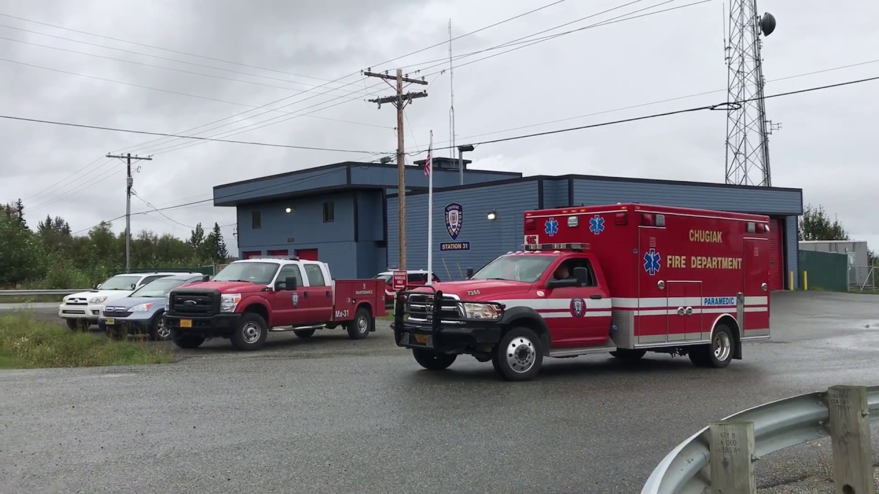 Chugiak Engine 35 & Medic 35 Responding - YouTube