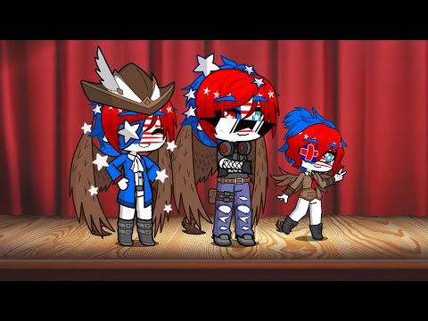 Stand in the hall of fame// FT America //countryhumans // Gacha life 2 ...