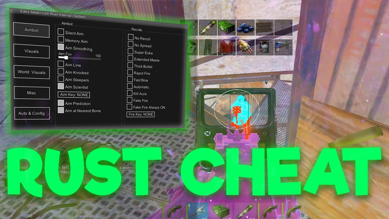 USING BEST INTERNAL RUST CHEAT on OFFICAL SERVER - YouTube