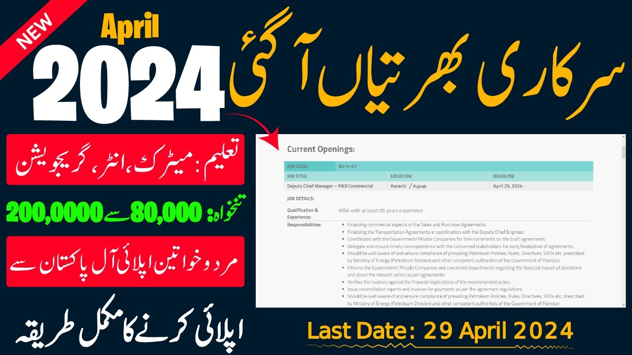 New Latest Government Jobs 2024 | Jobs Apply Online | Today Jobs 2024 ...