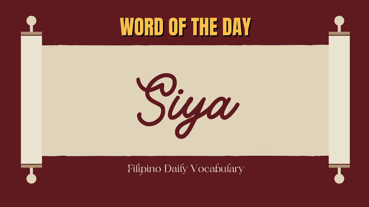 Pronounce and translate "siya" - YouTube