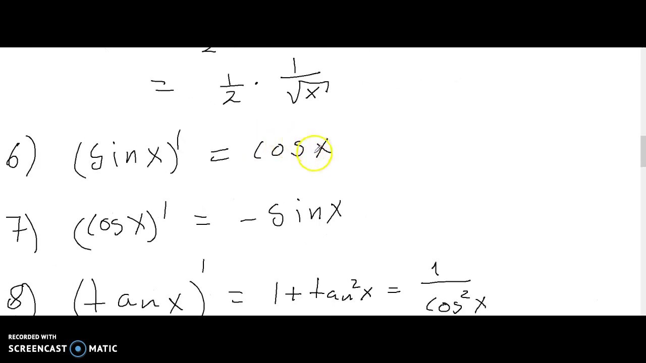 xisaab |derive functions| - YouTube