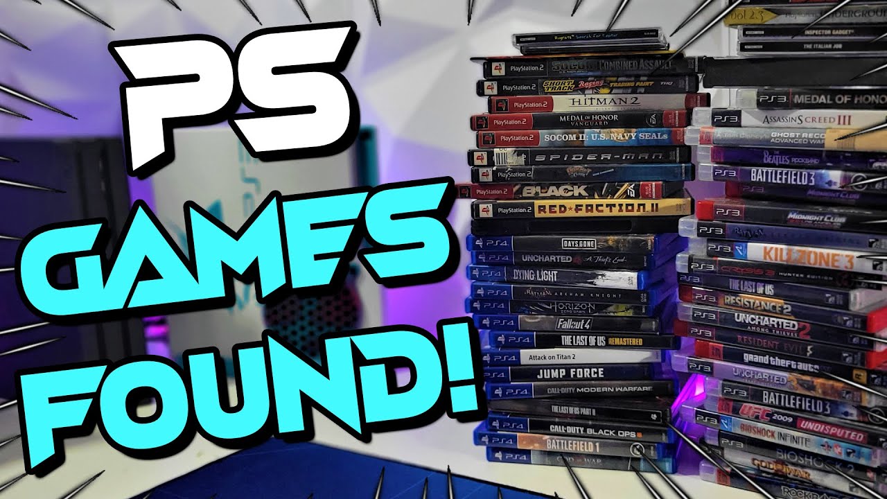 Found My PlayStation Games! PS4, PS3, PS2, PS1! - YouTube