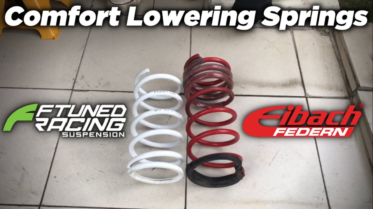 Installing Ftuned CLS | Comfort Lowering Springs | Myvi - YouTube