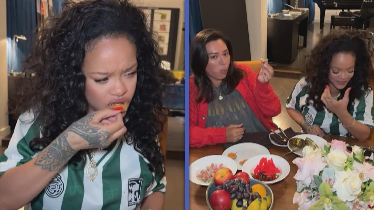 Rihanna Flexes as a Soccer Mom by Eating Chicken Nuggets WITH CAVIAR ...