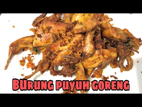RESEP BURUNG PUYUH GORENG - YouTube