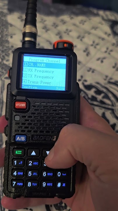 Baofeng UV5RH Pro programming tutorial - YouTube