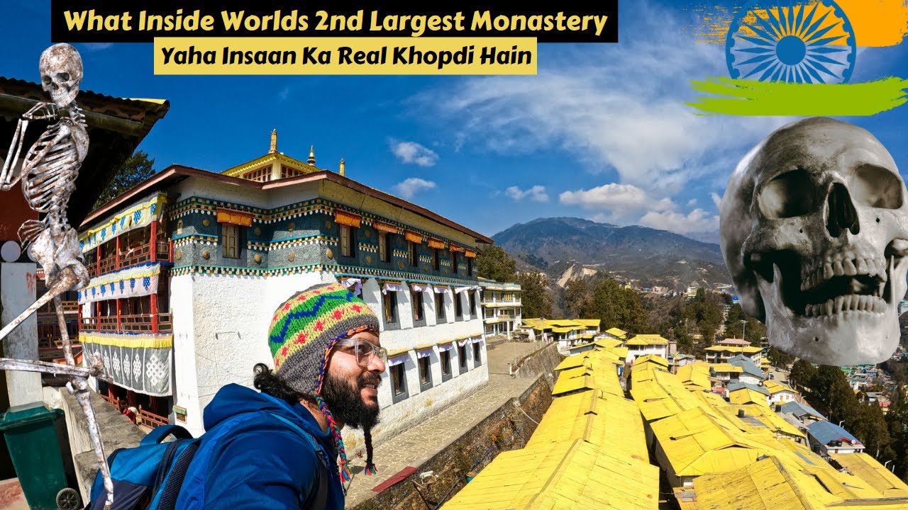 Day69: What Inside Worlds 2nd Largest Monastery, Real Human Skull, Monk ...